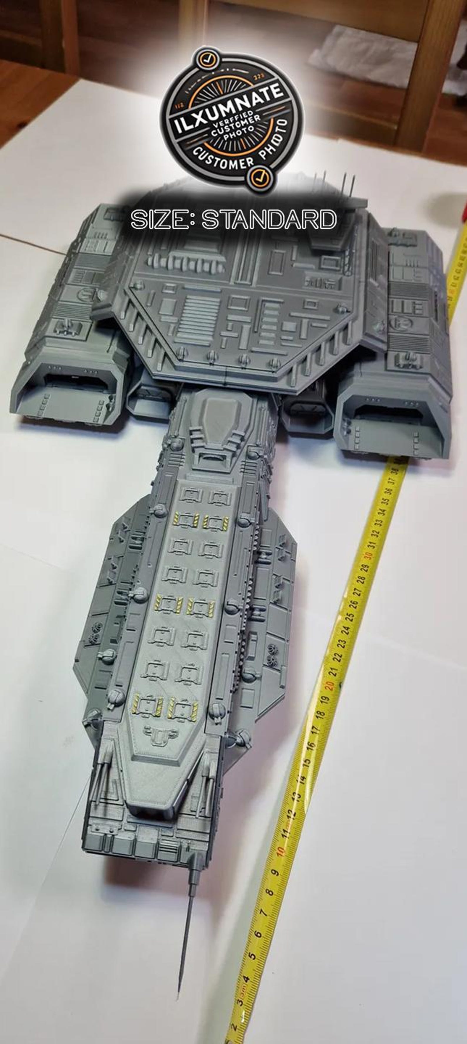1:1000 BC-304 Mk2 Bausatz | 3D Gedrucktes Schiff von Stargate | DIY Sci ...