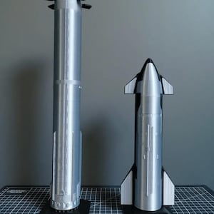 Spacex 1:99 Starship S24/B7 Model Rocket - BIG Detailed 3D Printed ...