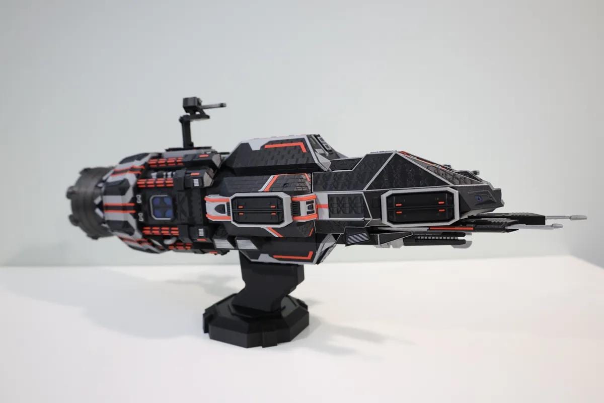 1:1000 Rocinante Model Kit | 3D Printed Ship From the Expanse | DIY Sci ...