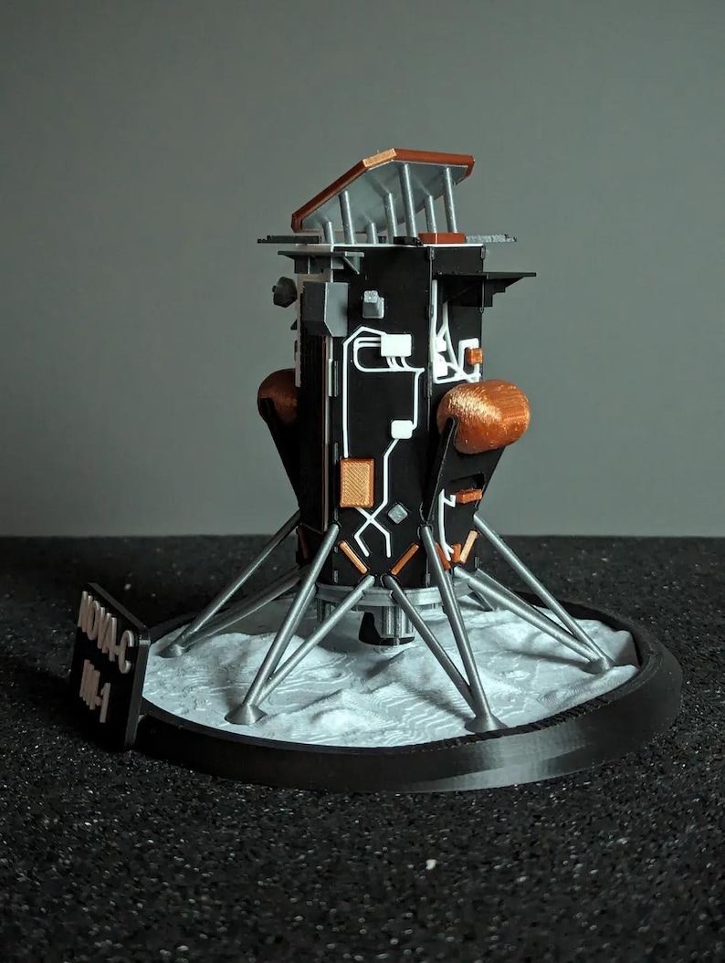 NOVA-C IM-1 Lunar Lander Model Kit: 3D Printed Spacecraft Replica - Etsy