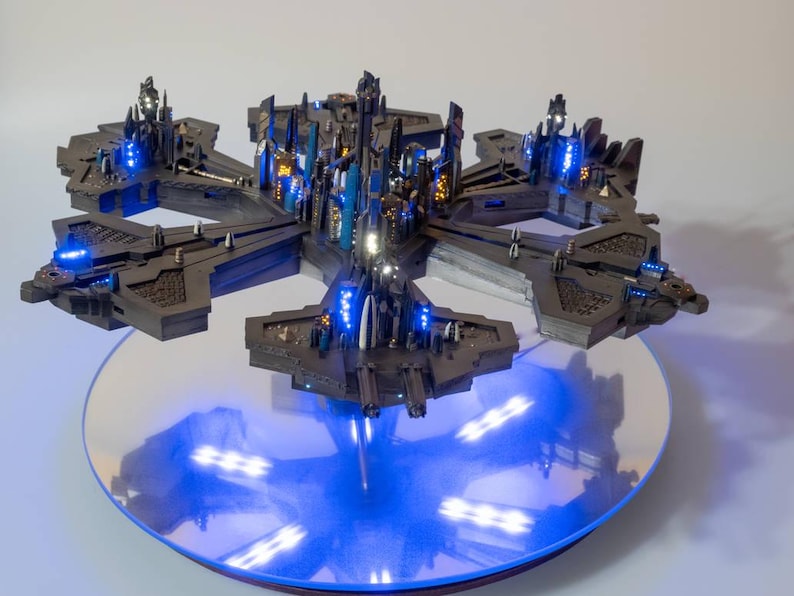 Stargate Atlantis City-ship Model Kit | 3D Printed Sci-fi Replica (DIY ...