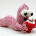 Bookworm Amigurumi Plush Toy Knitting Pattern PDF Digital Download ...