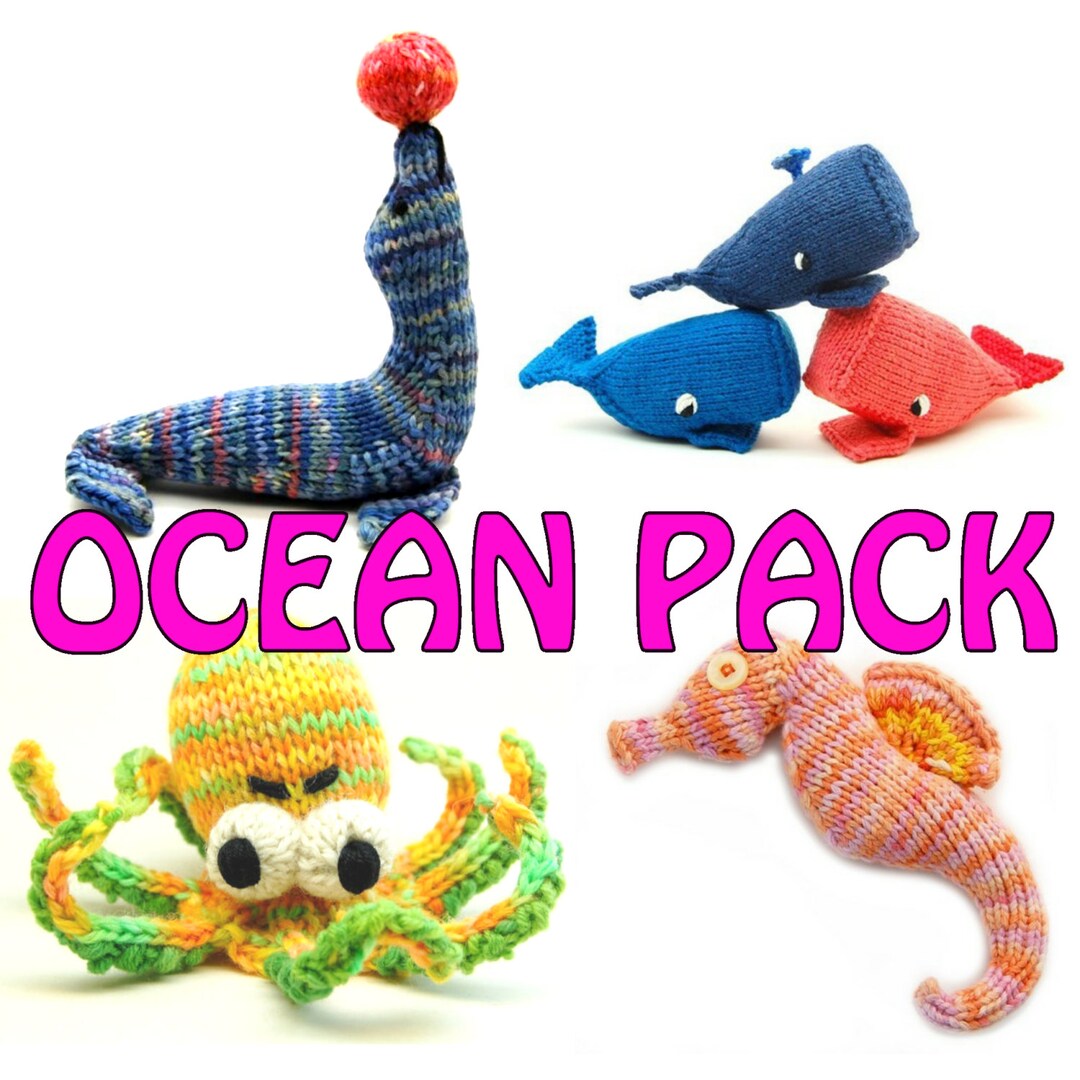 Ocean Pack Sea Creature Patterns Instant PDF Downloads - Etsy