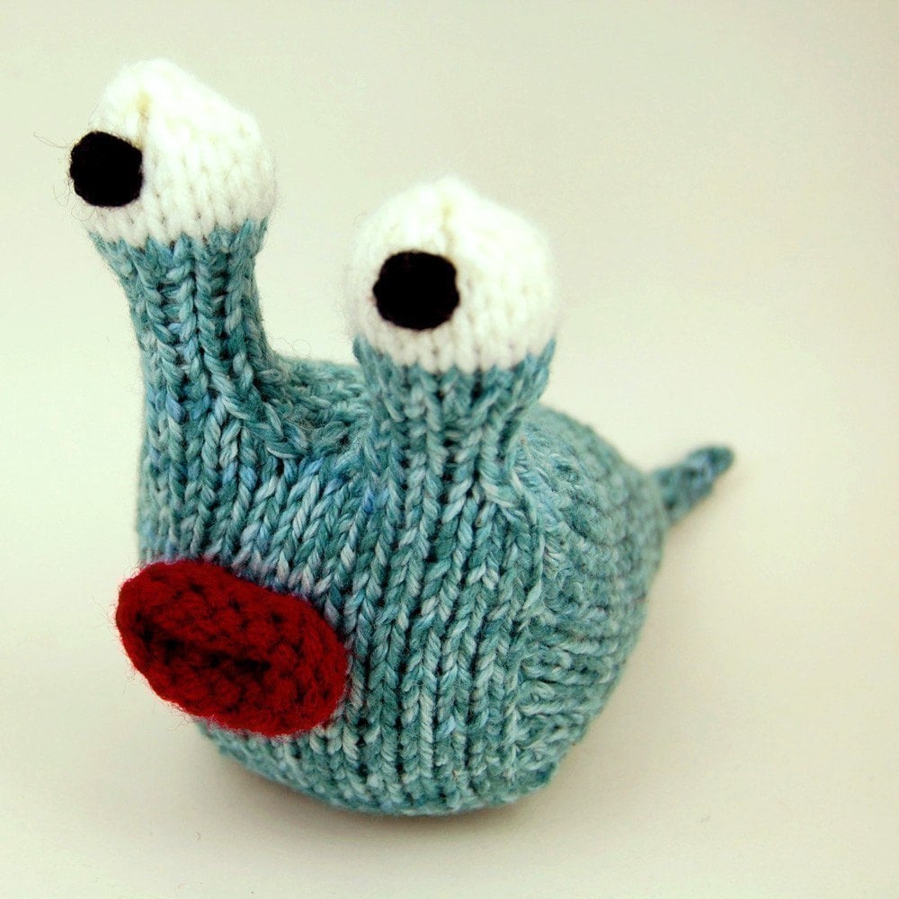 Garden Slug Amigurumi Plush Toy Knitting Pattern PDF Instant Download ...