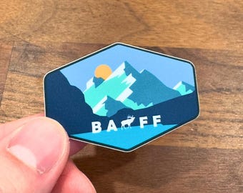 Banff National Park Sticker: Moraine Lake Vinyl Decal - Etsy