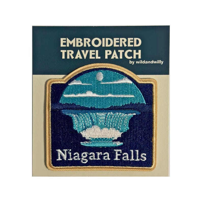 Niagara Falls Embroidered Travel Patch - Etsy
