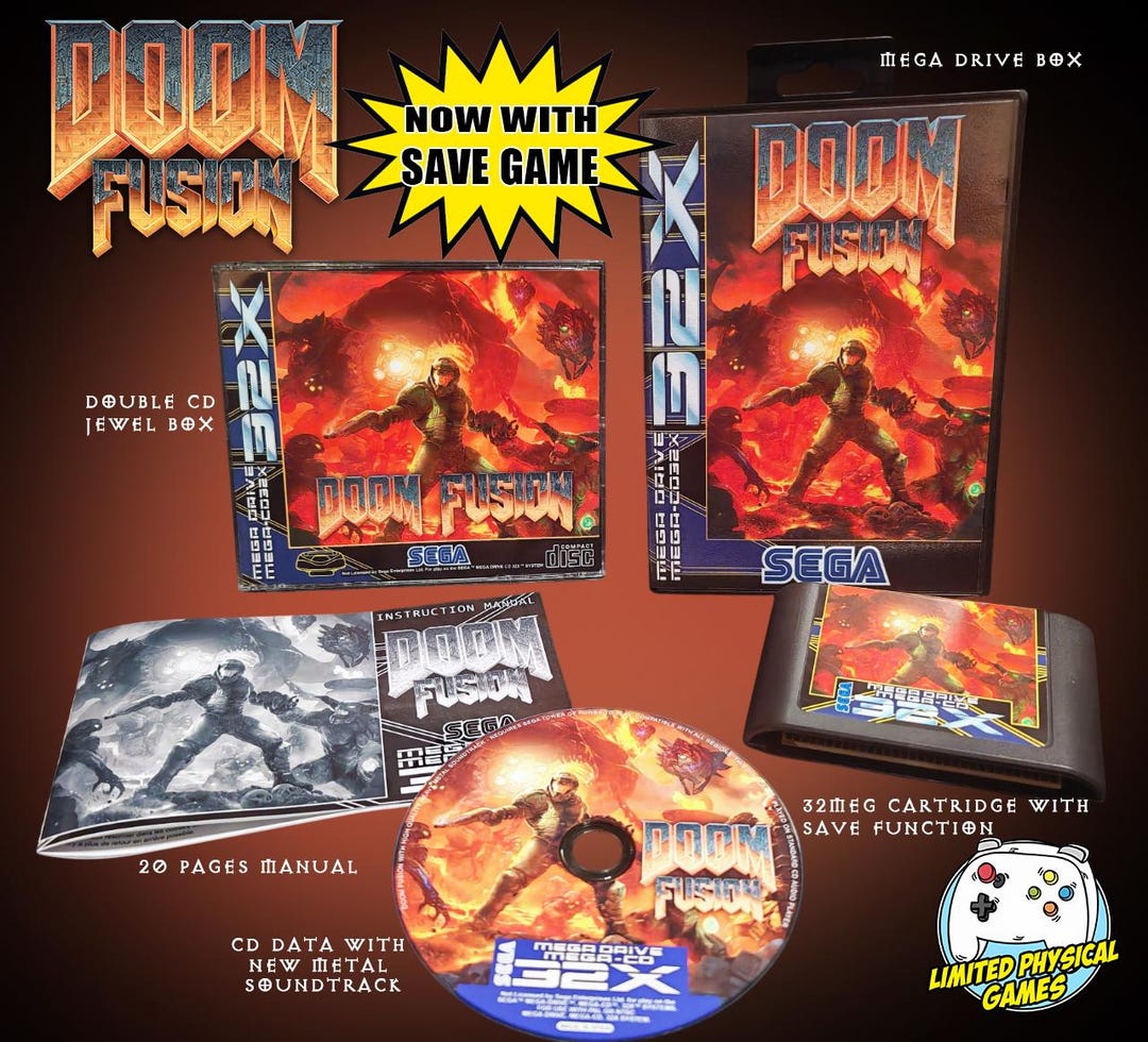 DOOM FUSION V2.0 Sega Mega Drive 32x Mega CD - Etsy