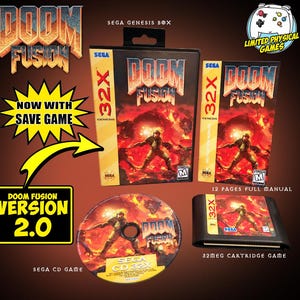 DOOM FUSION V2.0 Sega Genesis 32x Sega CD - Etsy