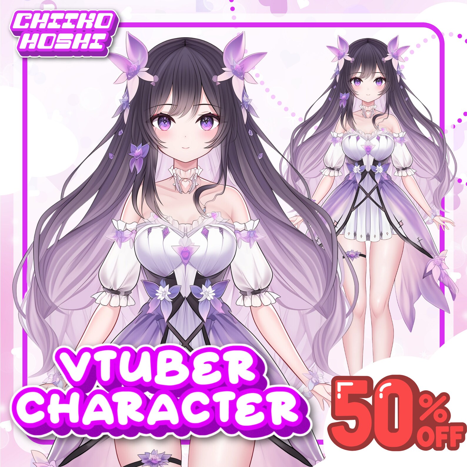 Custom Vtuber Design Live2d Model Vtuber Model for Commercial Use Vtuber Commission Live2d ...
