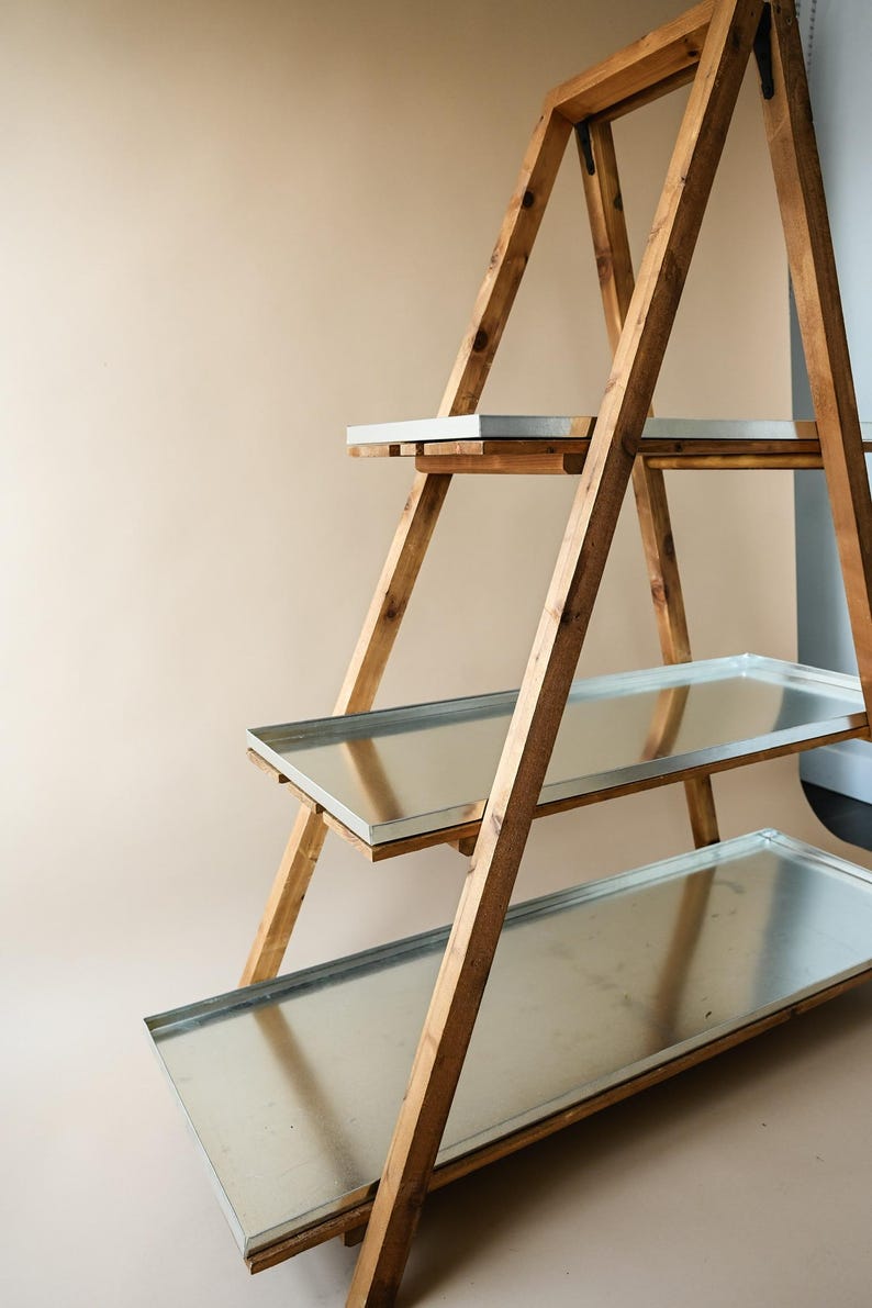 Rustic Farmhouse Ladder for Holiday Décor, Bookshelf, Plant Stand ...