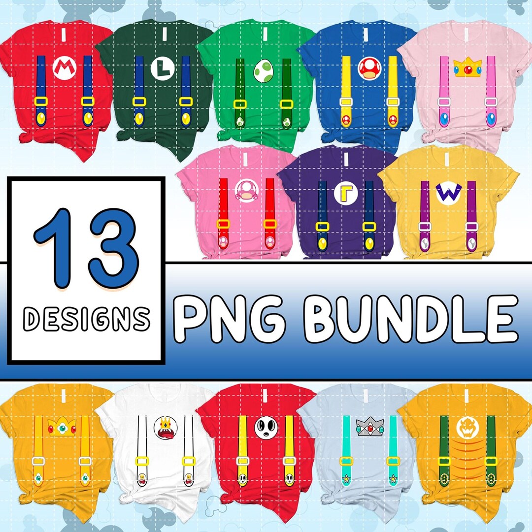 Super Mario Halloween Costume Png, Group Mario Matching Halloween ...