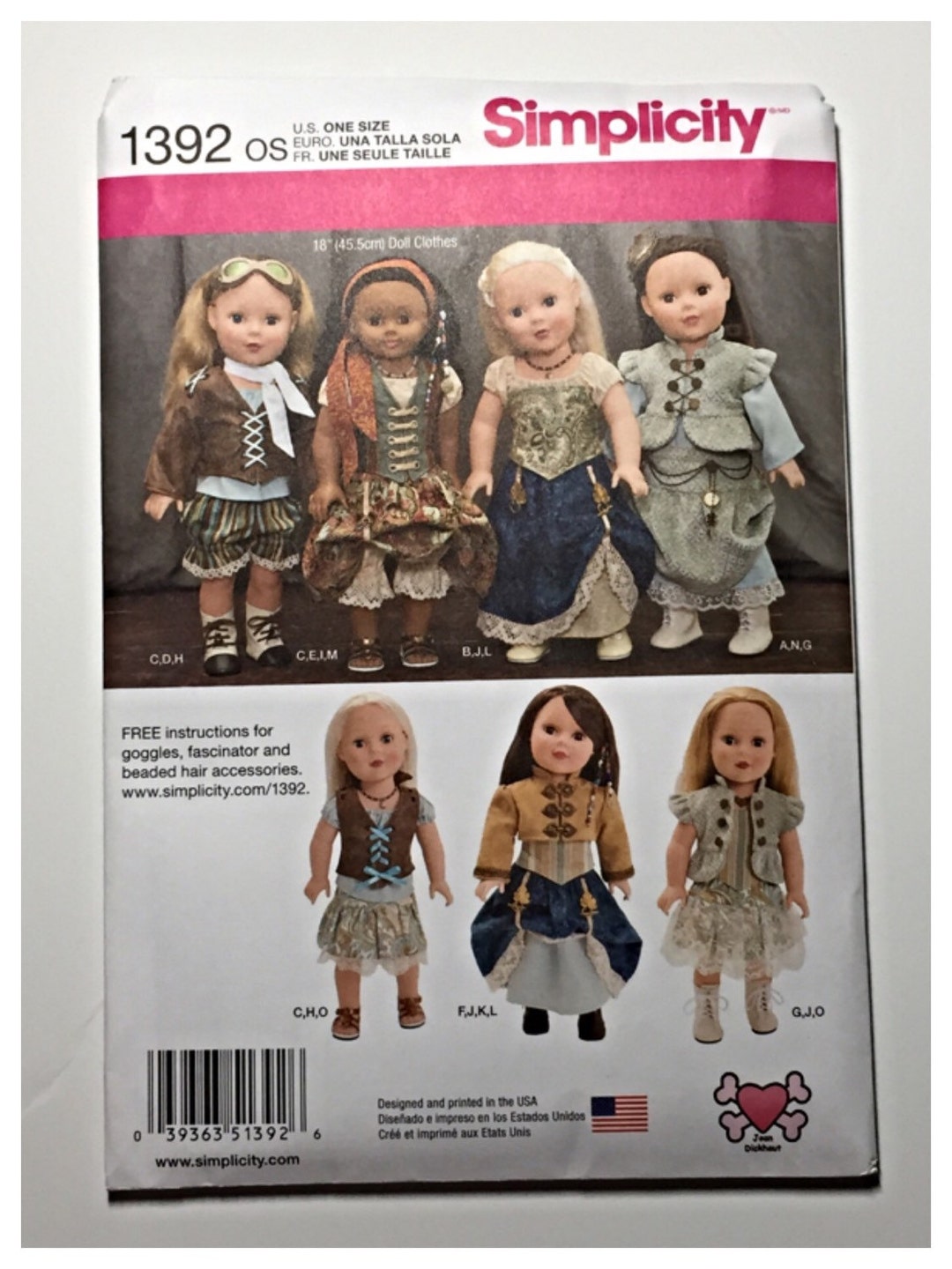 Steampunk Doll Clothes Pattern - Etsy Canada