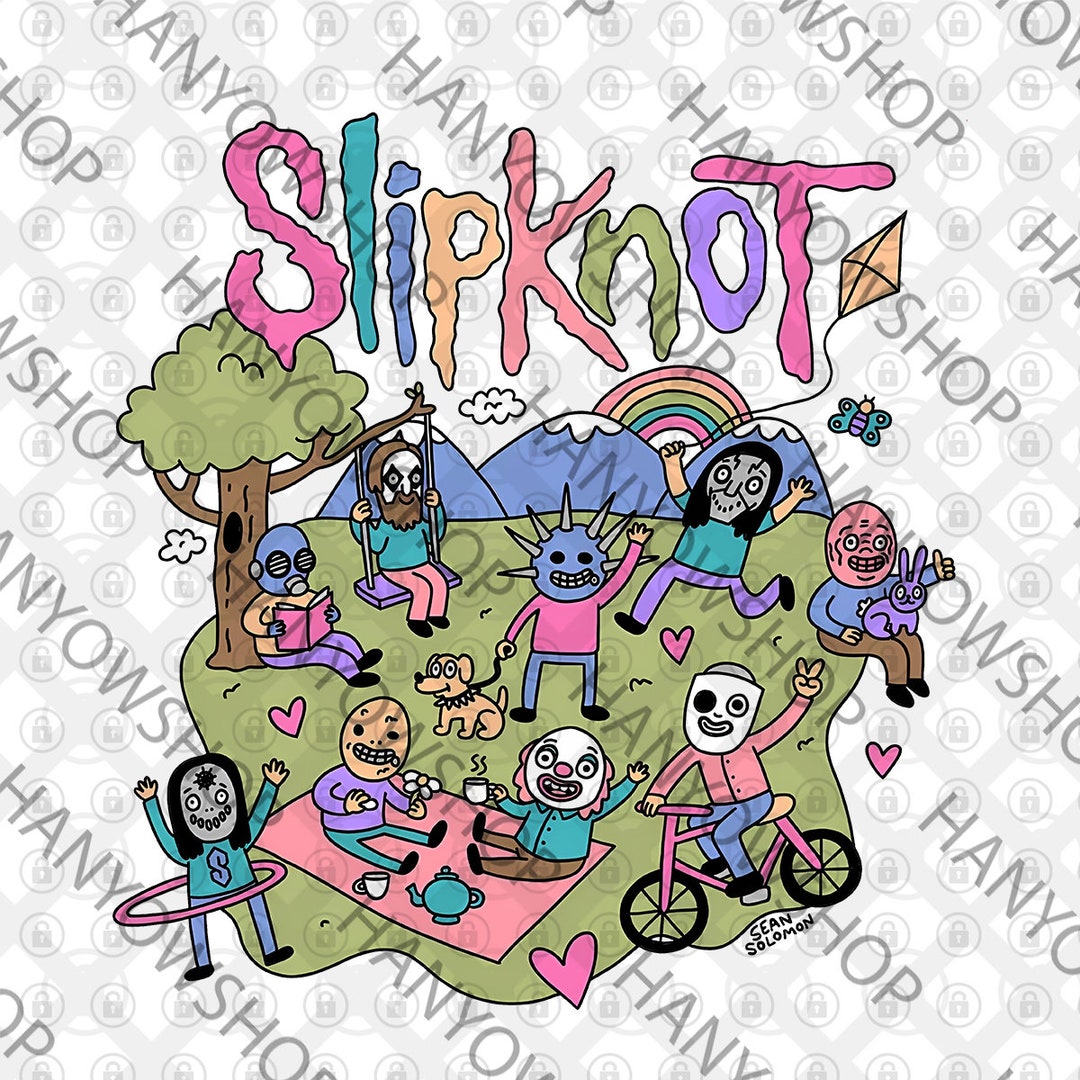 Metal Head Sljp Kn.0.t Cute Horror 2024 Digital Png, Creepy Cute Design ...