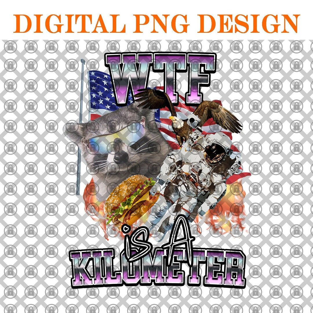 Wtf is A Kilometter Png, WTF is A Kilometer Racoon Eagles Burgers ...