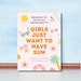 Editable Poster, Girls Just Want to Have Sun Bachelorette - 18x24 ...