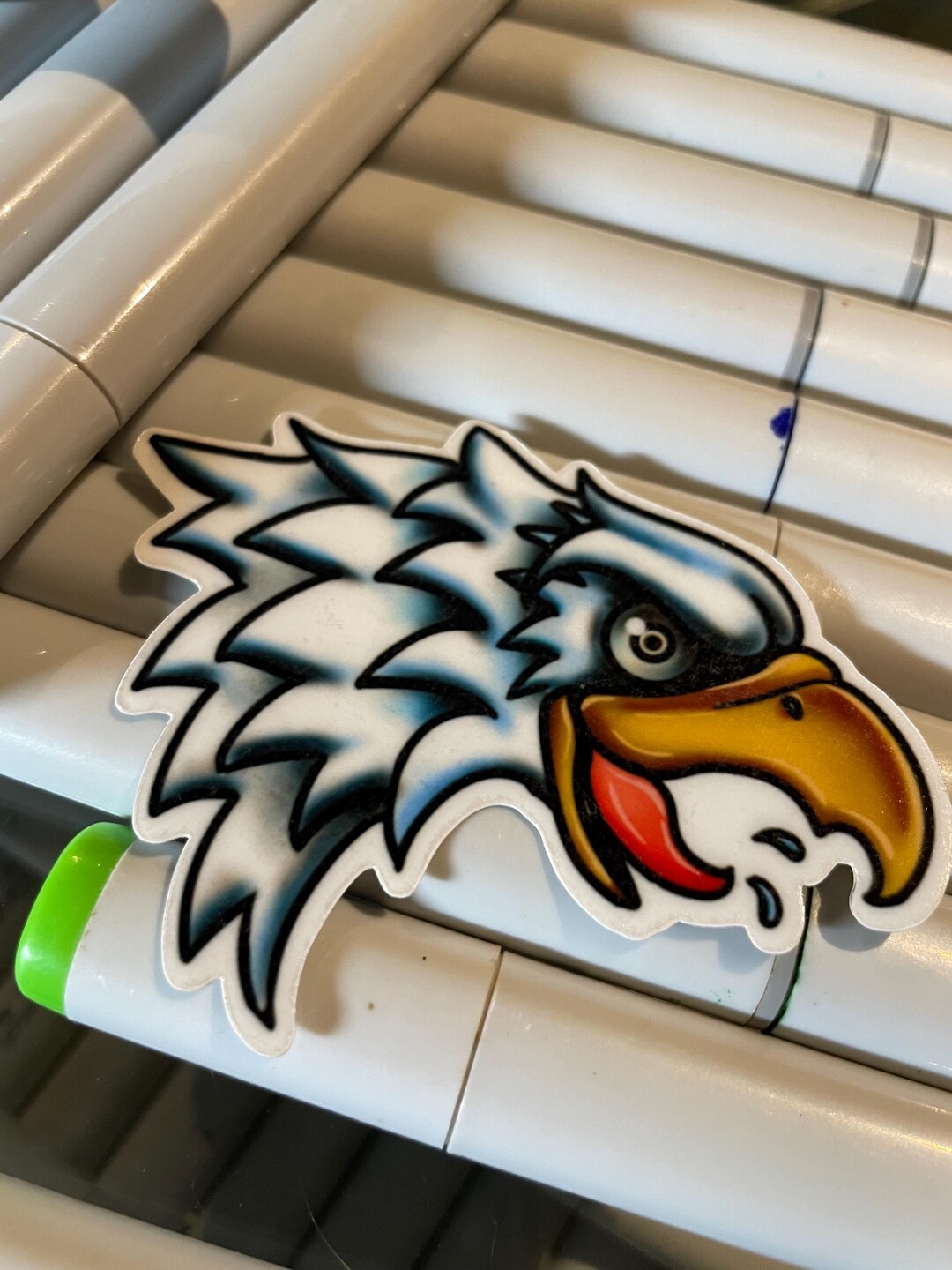 Tattoo Flash Eagles Head - Etsy