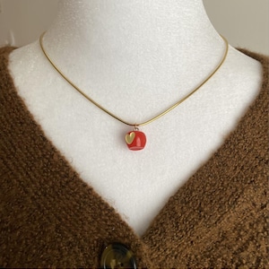The Very Hungry Caterpillar Necklace – 18K Gold Plated Stainless Steel ...
