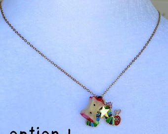 A Very Hungry Caterpillar Inspired Charm Necklace - Etsy