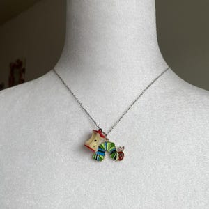 The Very Hungry Caterpillar Necklace – 18K Gold Plated Stainless Steel ...