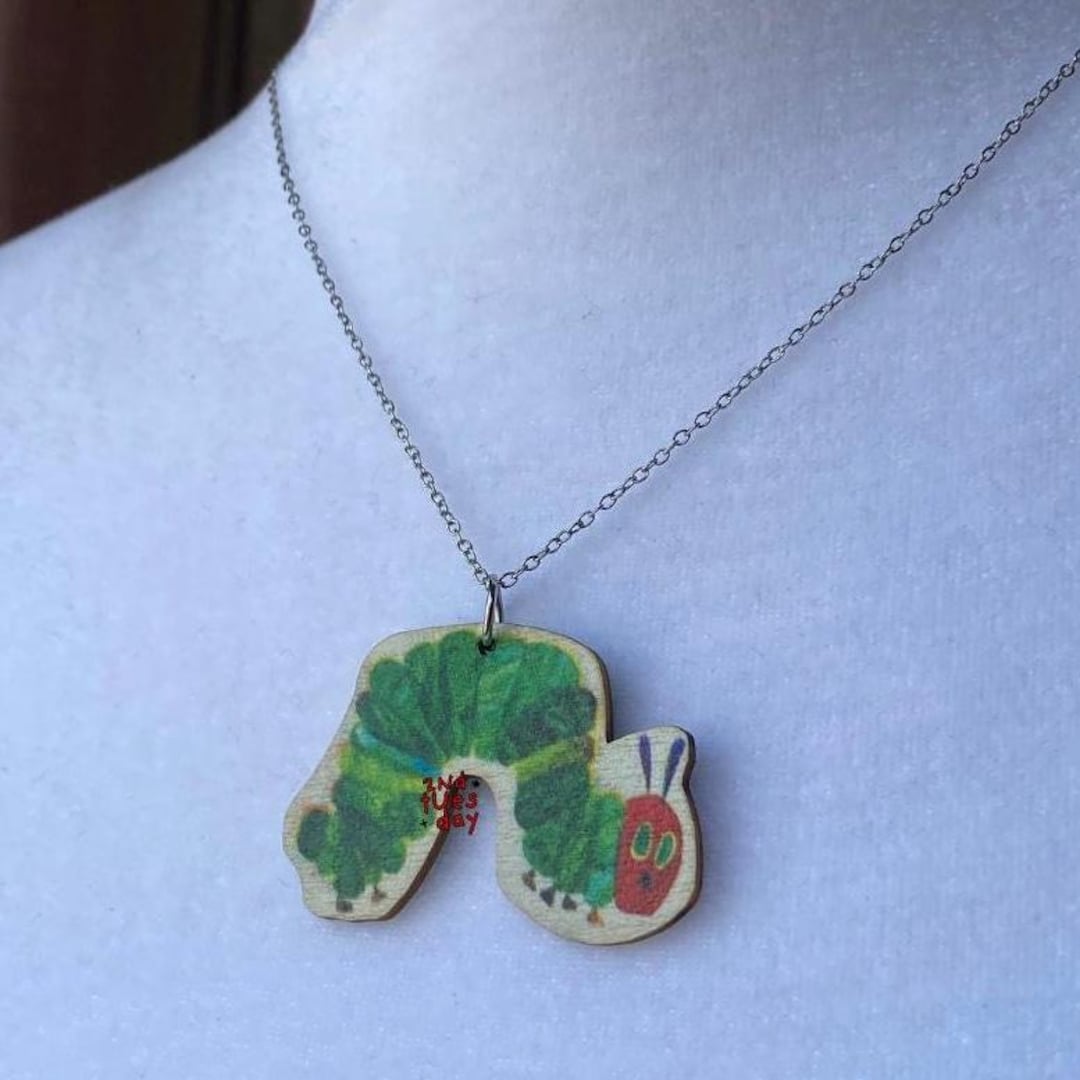 The Very Hungry Caterpillar Silver Necklace | Handmade Silver Jewelry ...