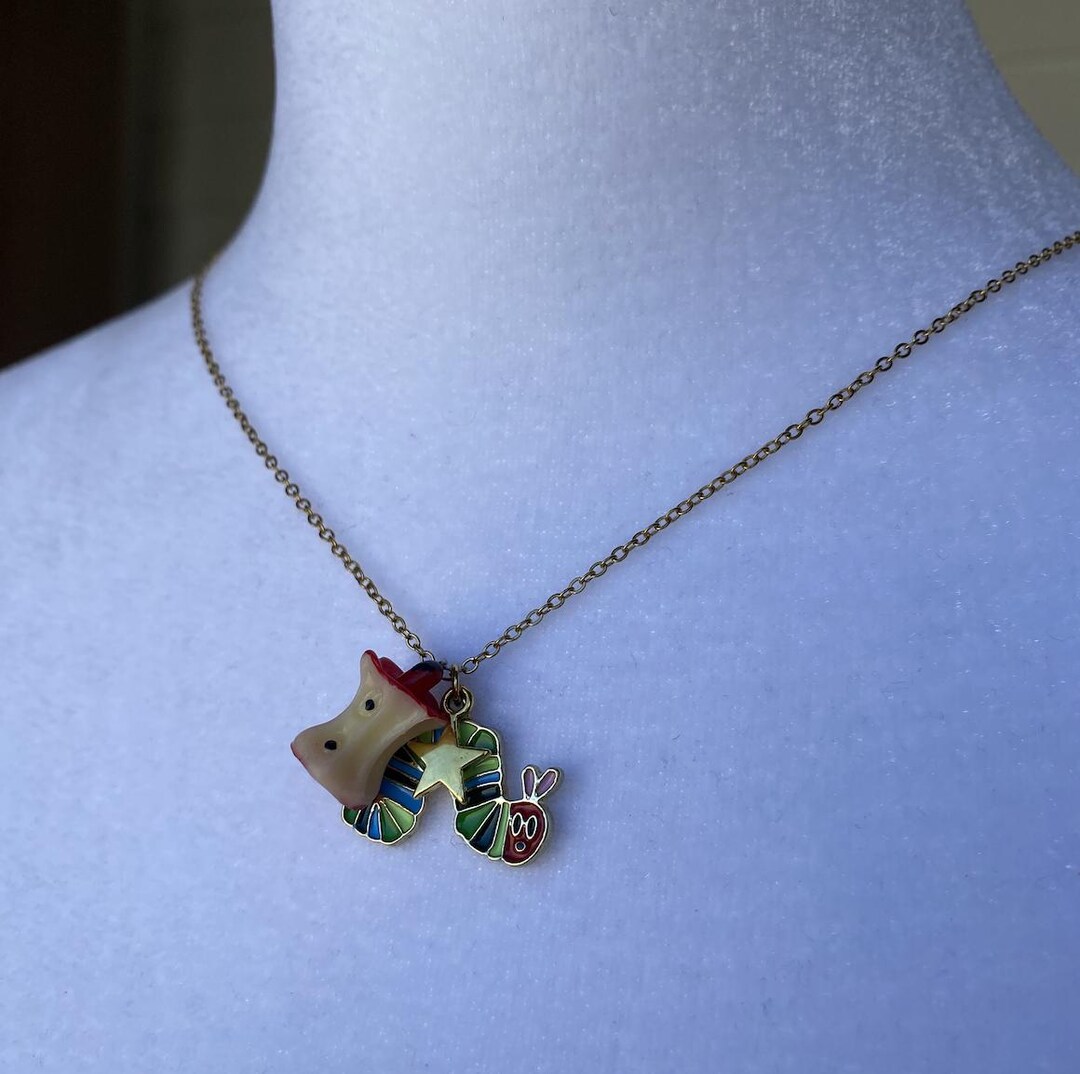 Very Hungry Caterpillar Necklace | 18k Gold Plated Stainless Steel ...
