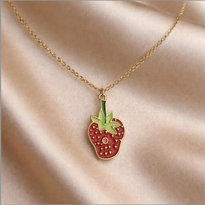 The Very Hungry Caterpillar Necklace – 18K Gold Plated Stainless Steel ...