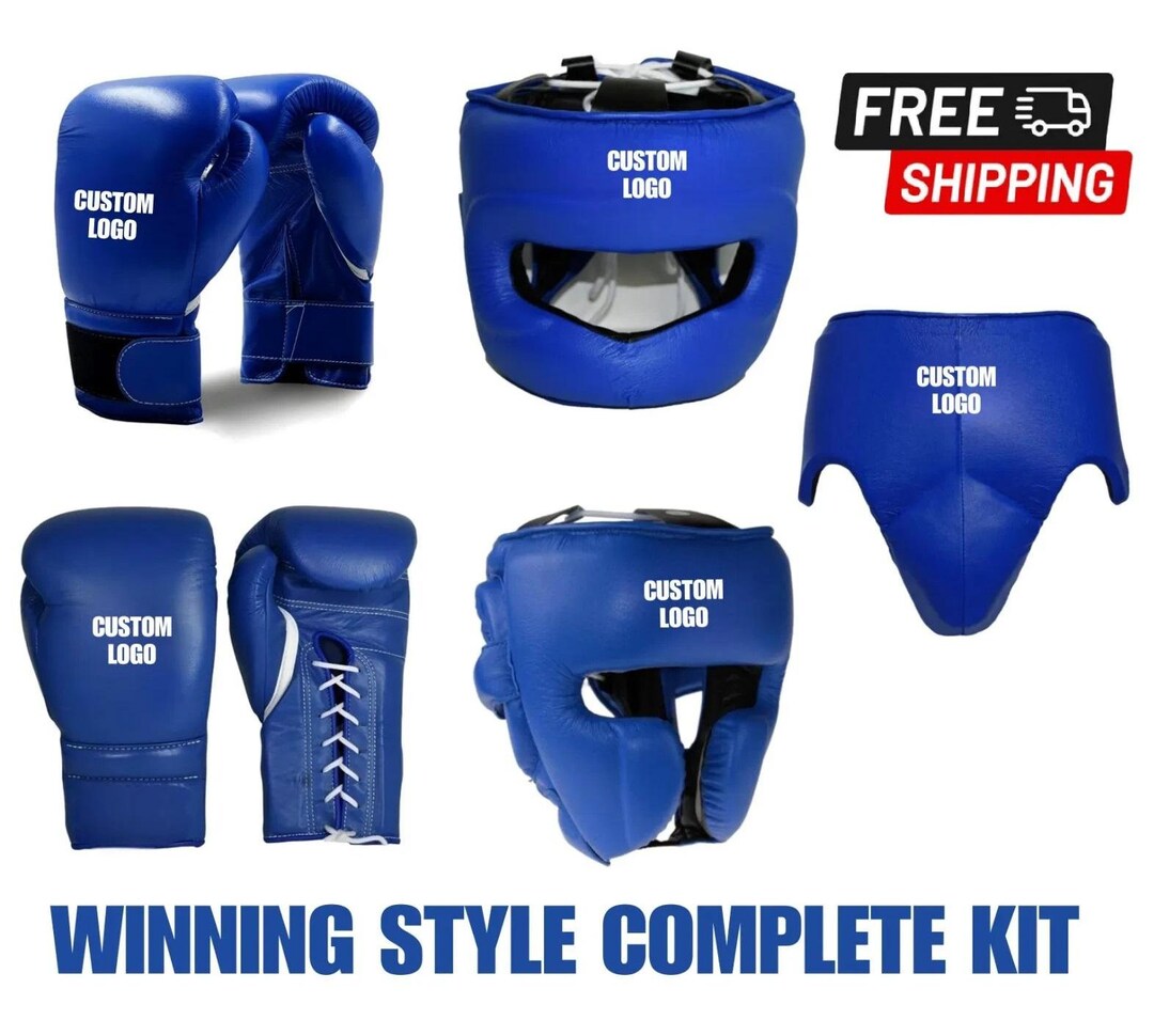 Handmade Customized Boxing Sparring Sets Cowhide Leather Boxing Gloves ...
