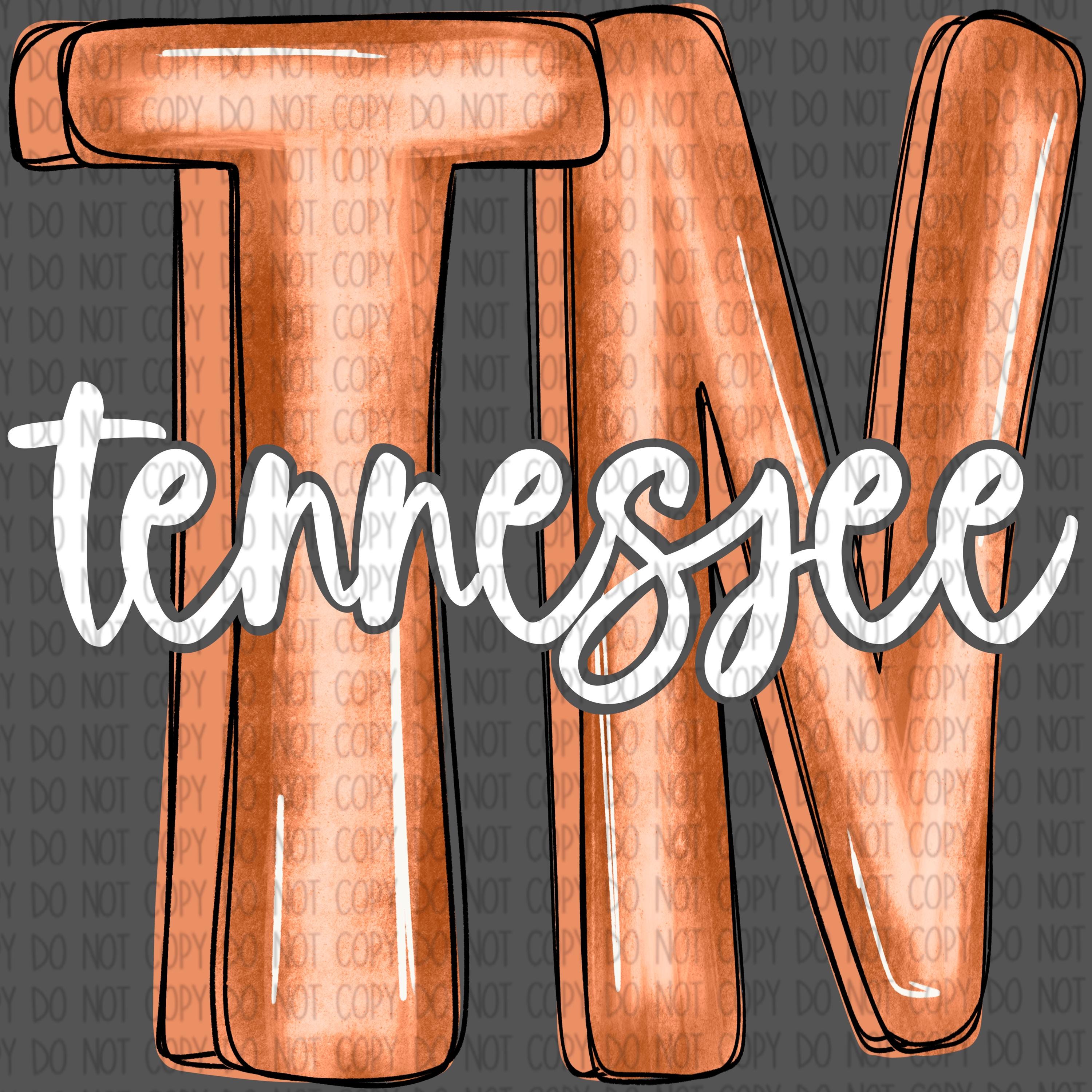 Tennessee TN PNG, Water Color Brushed Design, Digital File, Sublimation ...