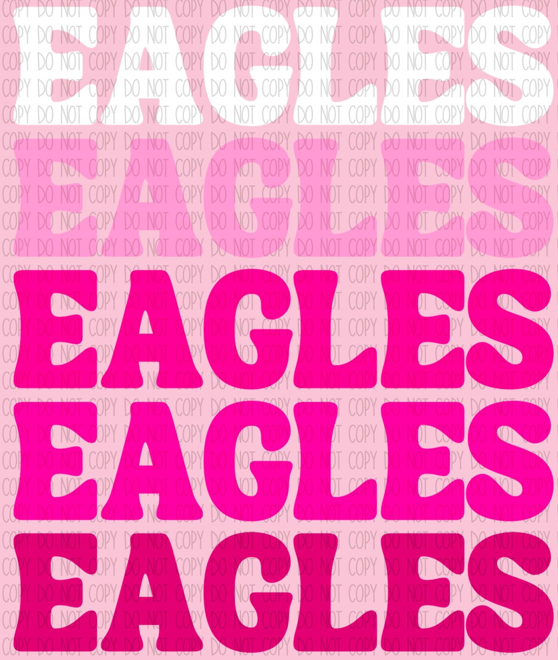 Pink Eagles Mascot PNG, Pink Stacked Mascot Design - Eagles, Digital ...