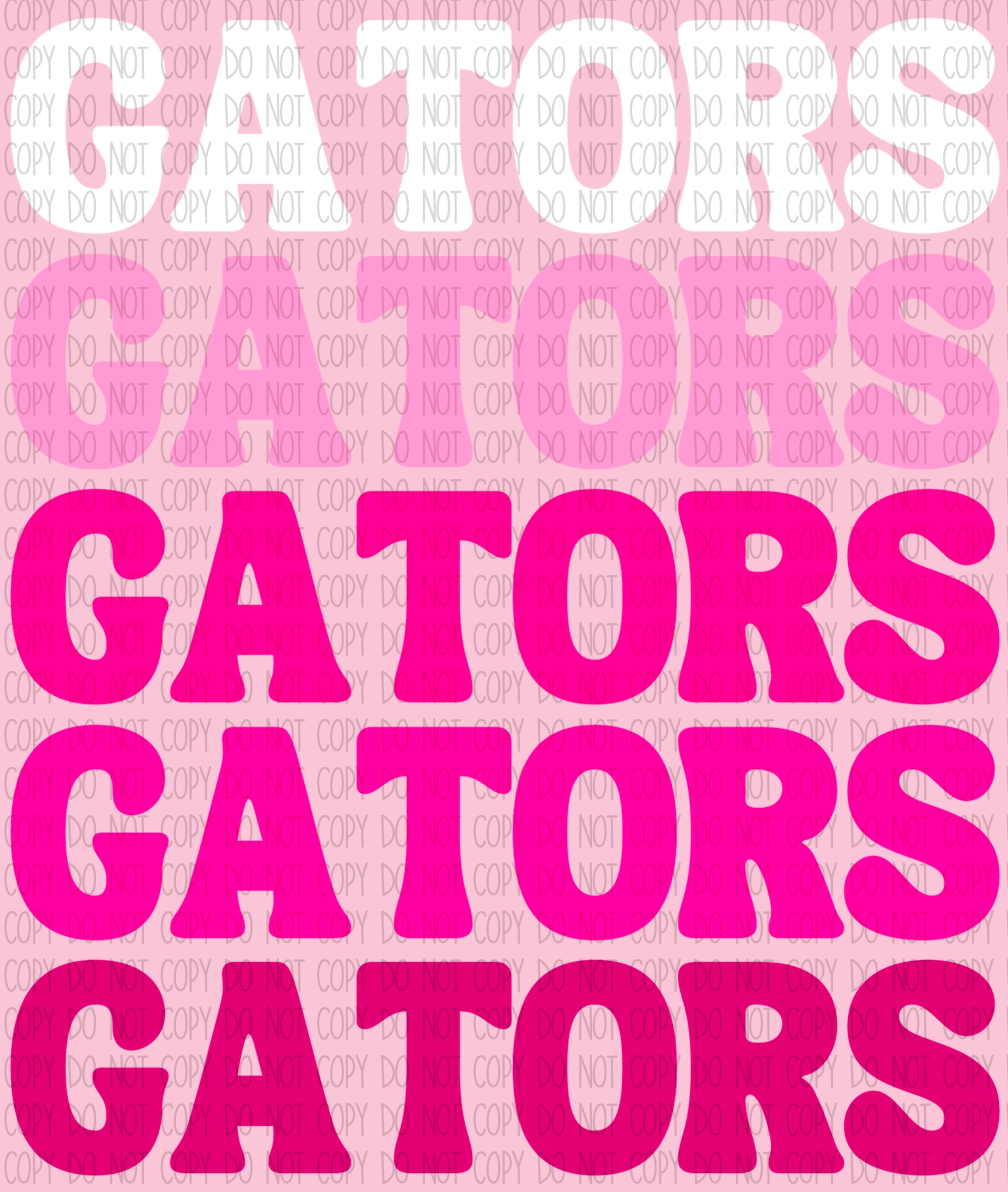 Pink Gators Mascot PNG, Pink Stacked Mascot Design - Gators, Digital ...