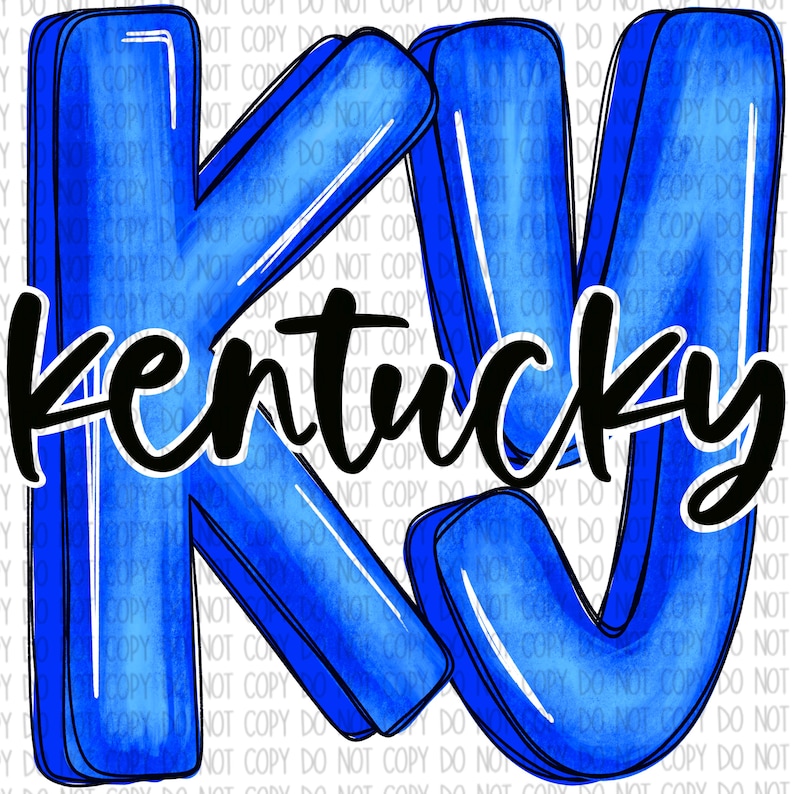 Kentucky KY PNG, Water Color Brushed Design, Digital File, Sublimation ...