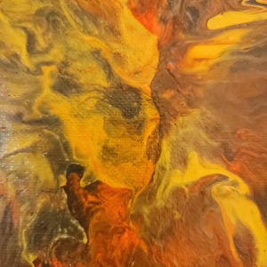 Fluid Art "power of Fire"- Flaming Face - Etsy