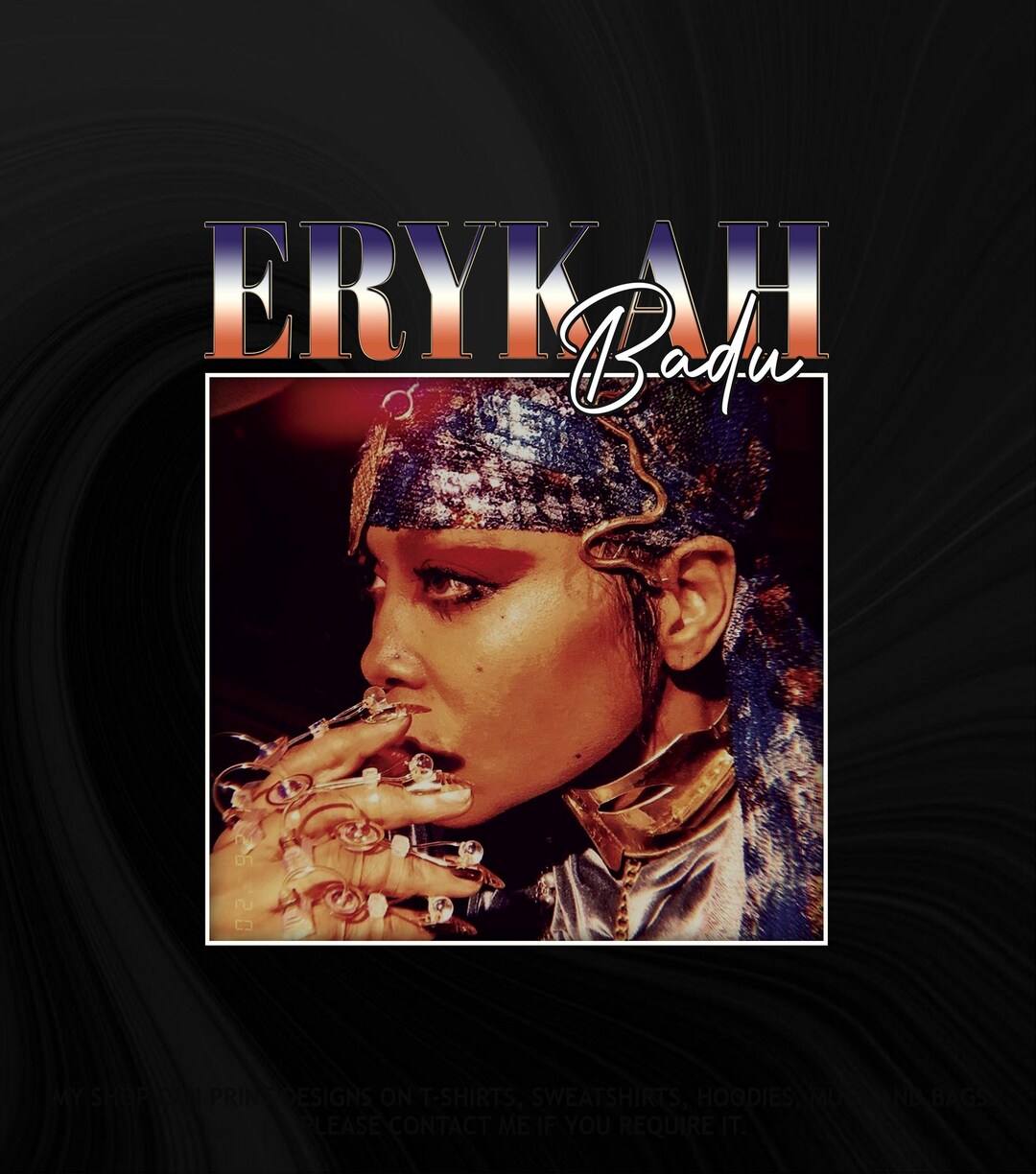 Erykah Badu Png, Erykah Badu Vintage Png, Erykah Badu T Shirt Design ...