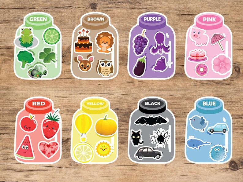 Color Matching Worksheets for Kids, Toddler Color Printables ...