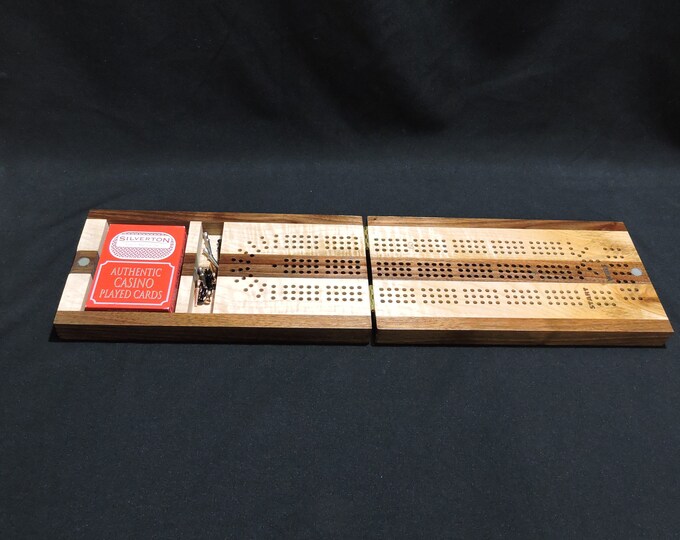 Travel Cribbage Board Cribbage Board Custom Folding Cribbage Board ...