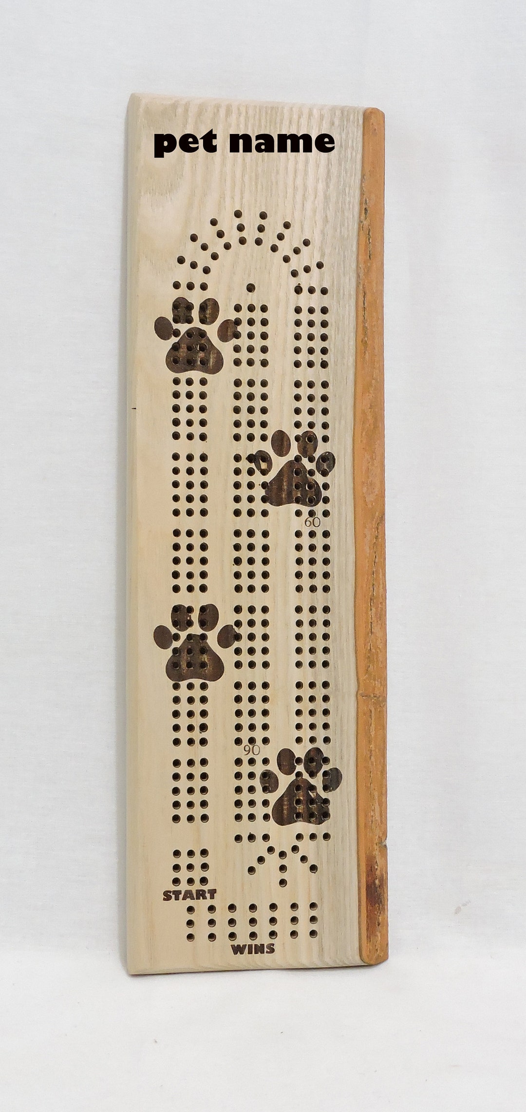 Pet Paw Print Cribbage Board Dog Cat Fun Family Pet - Etsy
