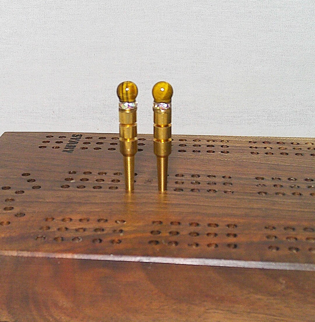 Natural Tiger Eye Scoring Pin - Cribbage - Wegame - Etsy