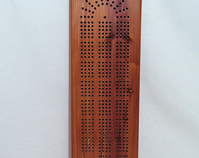 4 Player - Cribbage Board - Red Cedar Wood - Etsy