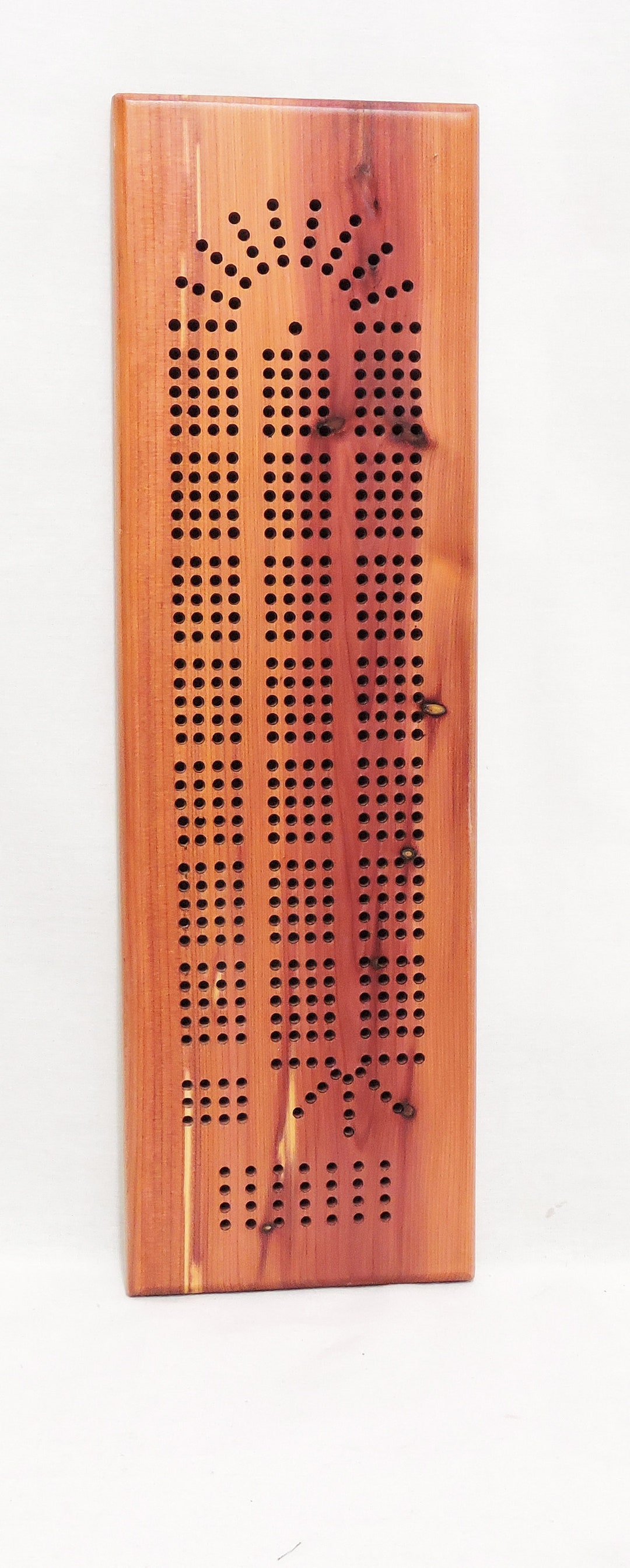 4 Player Cribbage Board Red Cedar Wood - Etsy