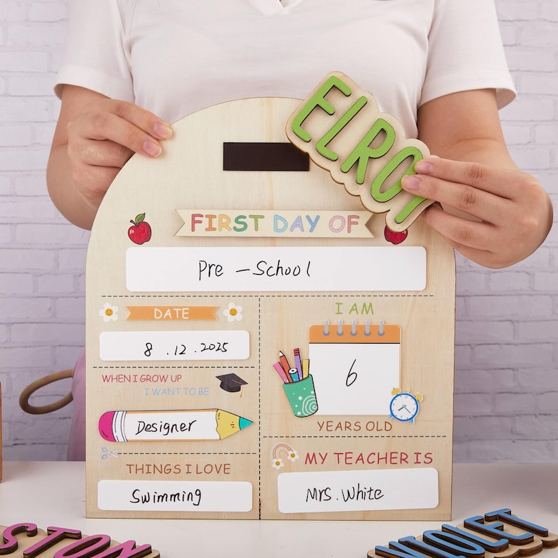 First Day/last Day of School Board | Personalised Board | Back to ...
