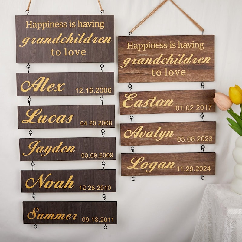 Grandchildren Plaque - Etsy