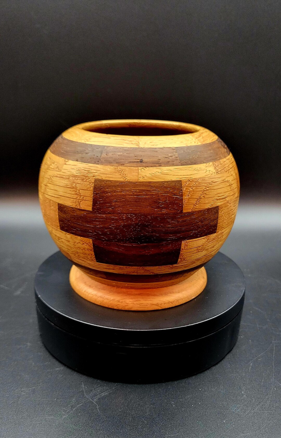 Handcrafted Segmented Wooden Bowl - Signed by Artist - Etsy