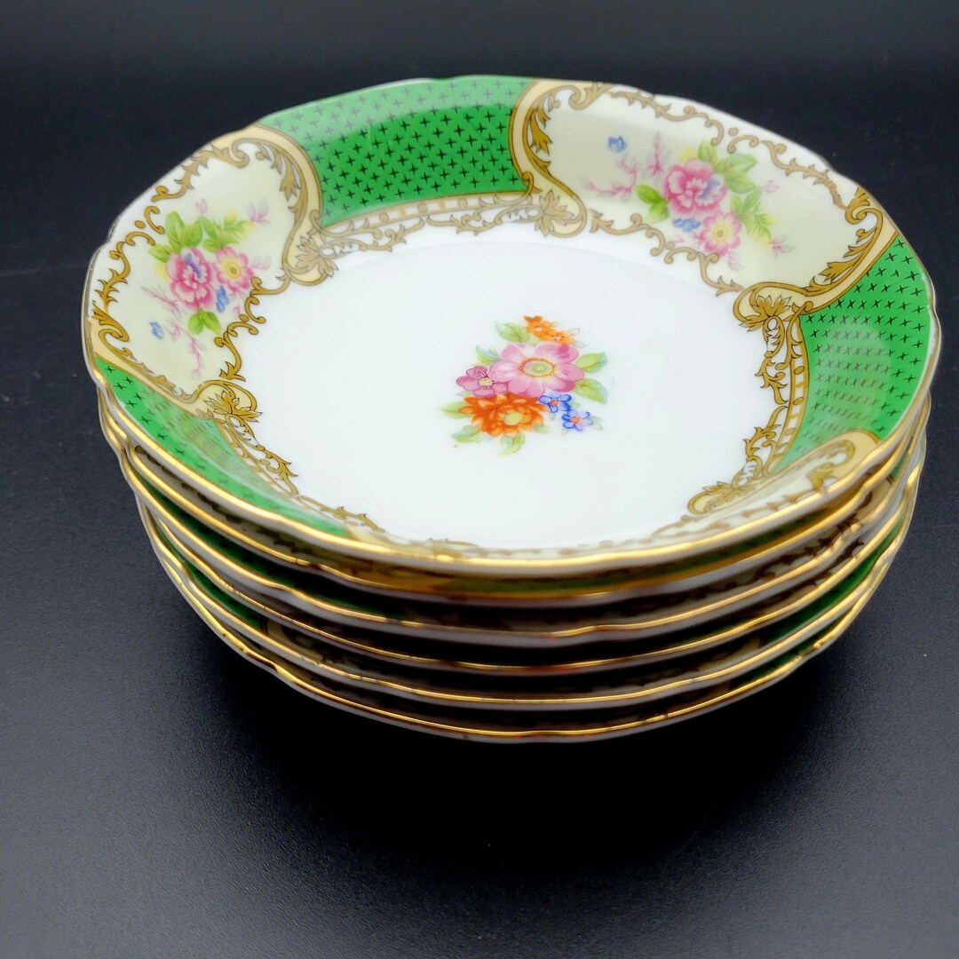 Vintage Gold Castle Bone China Bowls Set of 6 - Etsy