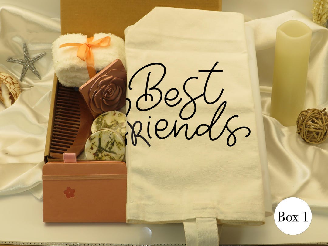 Birthday Gift Box for Best Friend,custom Canvas Bag,cozy Spa Gift Set ...