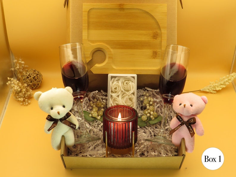 Romantic Date Night Gift Box With Candle, Cozy Anniversary & Valentines ...
