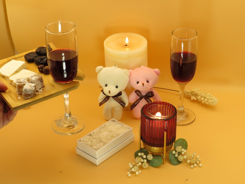 Romantic Date Night Gift Box With Candle, Cozy Anniversary & Valentines ...