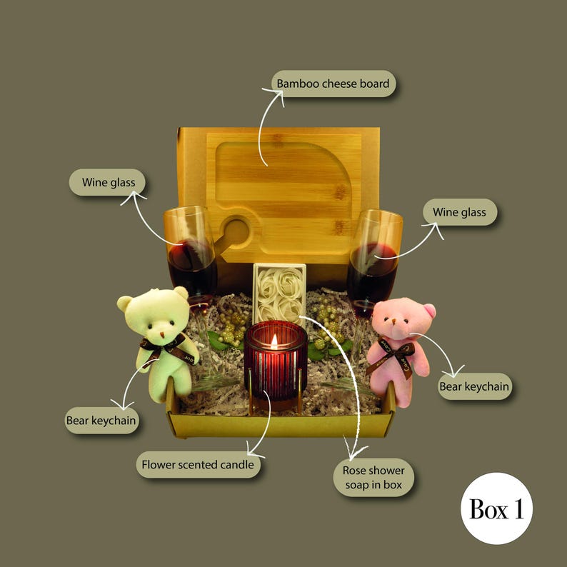 Romantic Date Night Gift Box With Candle, Cozy Anniversary & Valentines ...