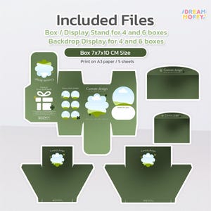 Green Blind Box Design Template Editable DIY Surprise Gift Box for Him ...