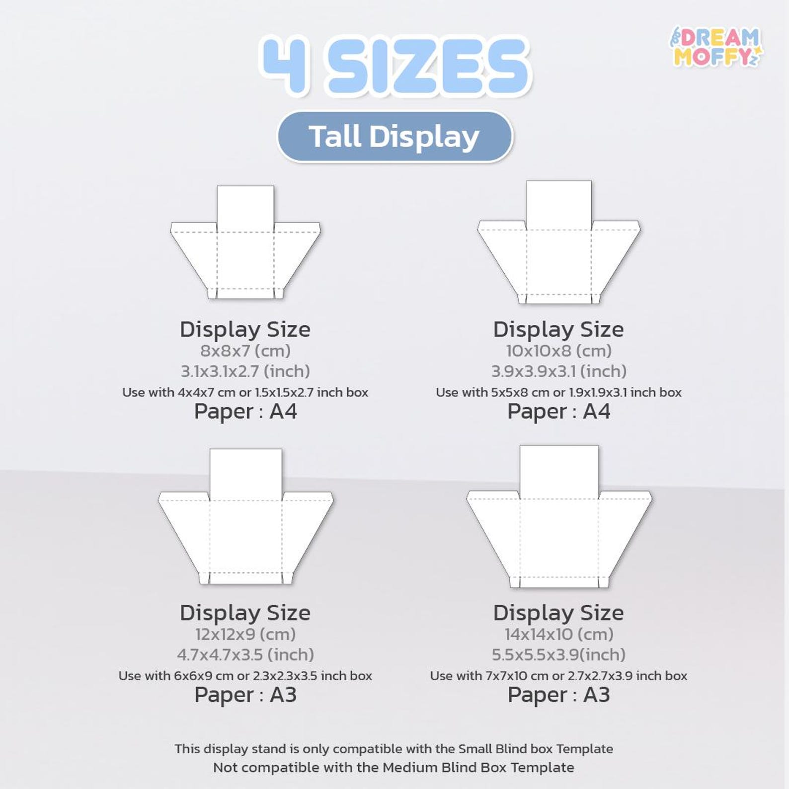 Small Display Stand Box Canva Template Editable DIY Surprise Gift Box ...