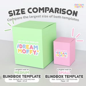 Medium Blind Box Canva Template Editable DIY Surprise Gift Box for Him ...
